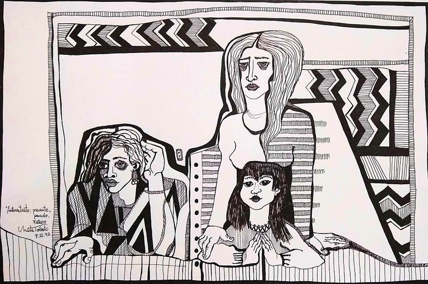 Self-Portrait: Past, Present, Future - Mirta Toledo